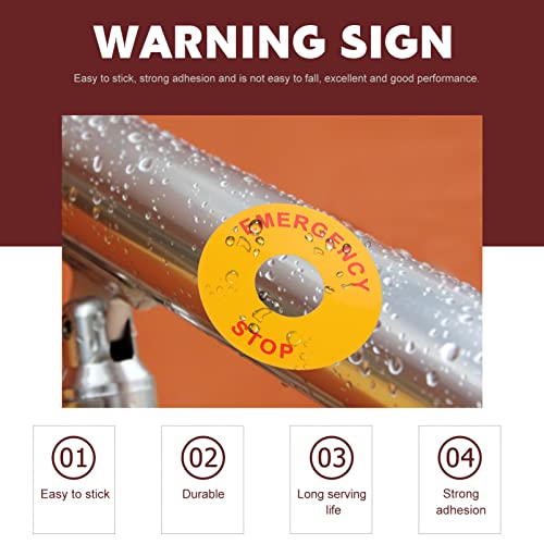 Scicalife 8pcs Emergency Stop Warning Label Sticker Warning Emergency ...