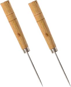Wood Handle Scratch Marking Awl for Book - Pack of 2 - Awls for Leather ...