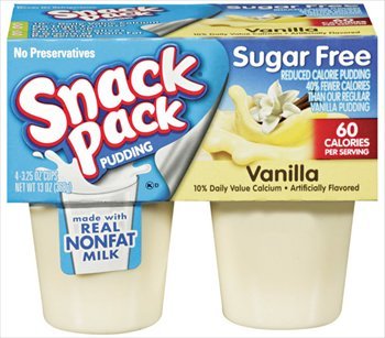 Amazon.com : Hunt's Snack Pack Pudding Cups Vanilla Sugar Free 2-Packs ...