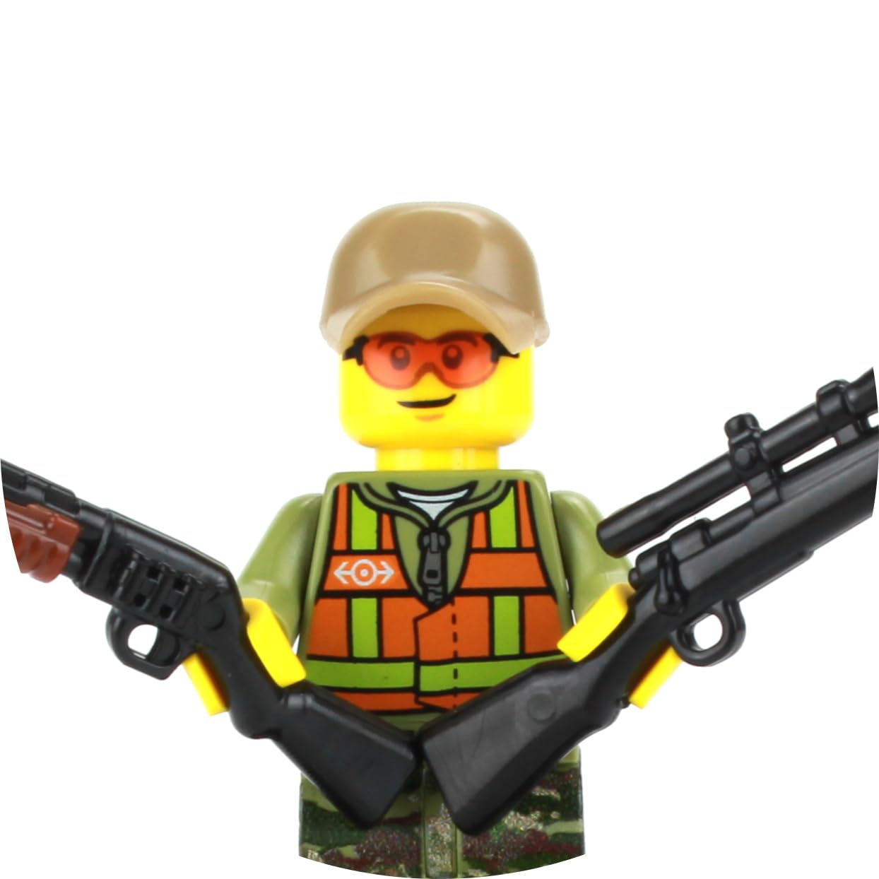 Amazon.com: Battle Brick Collectible Deer Hunter Custom Minifigure ...