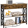 Amazon.com: Yaheetech Console Table with 2 Outlets and 2 USB Ports ...