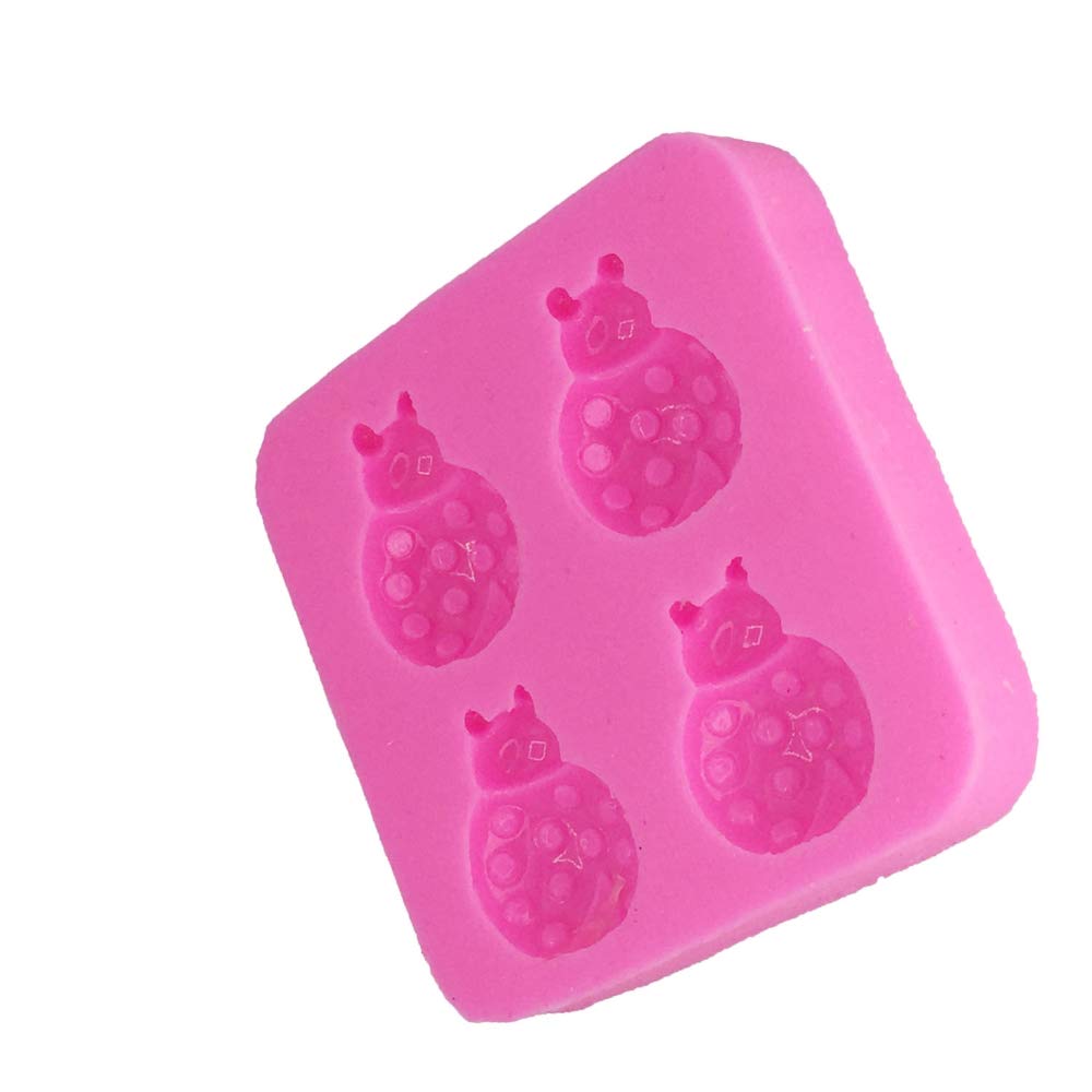 Snapklik.com : 2 Pcs Lovely Insect Ladybug Ladybird Silicone Mold For ...