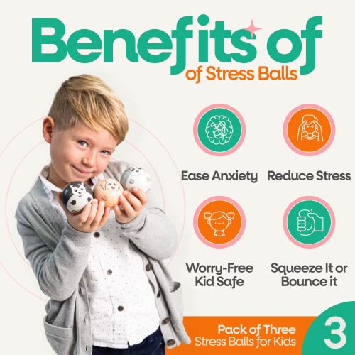 Snapklik.com : 3 Pack Stress Balls For Kids Tear-Resistant, Non-Toxic ...