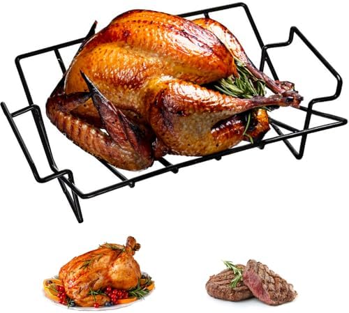 Amazon.com : V-Rack for Roasting Turkey, Poultry, and Smoking/Grilling ...