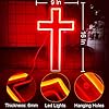 Neon Cross Sign, Jesus Cross Neon Sign Led Neon Light Jesus decor ...