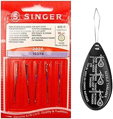 Singer universal needles, 2020, 100/16, metal, silver, 7 x 0.03 x 4 cm ...