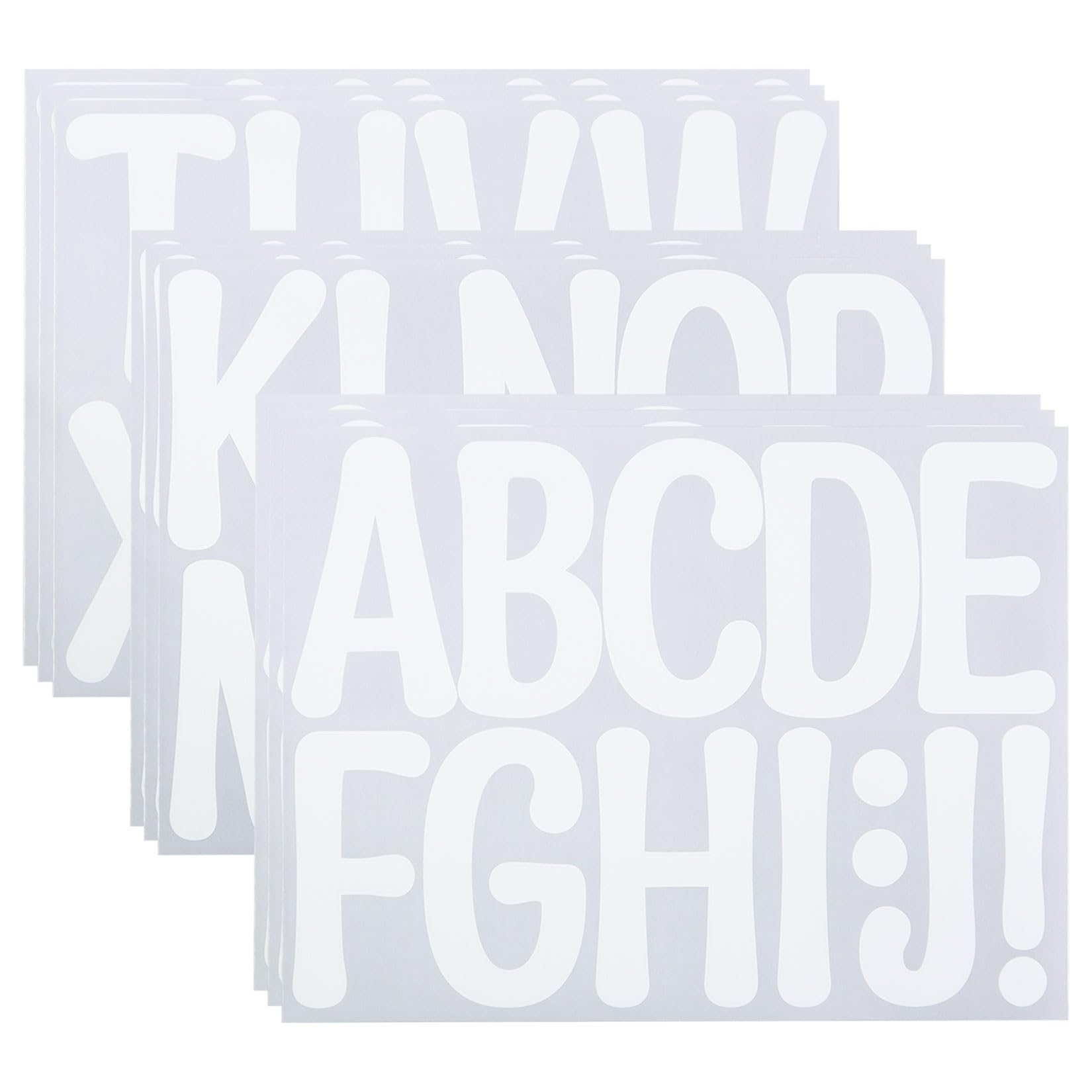 Amazon.com: 12 Sheets Letter Stickers, 4 Inch Vinyl Alphabet Stickers ...