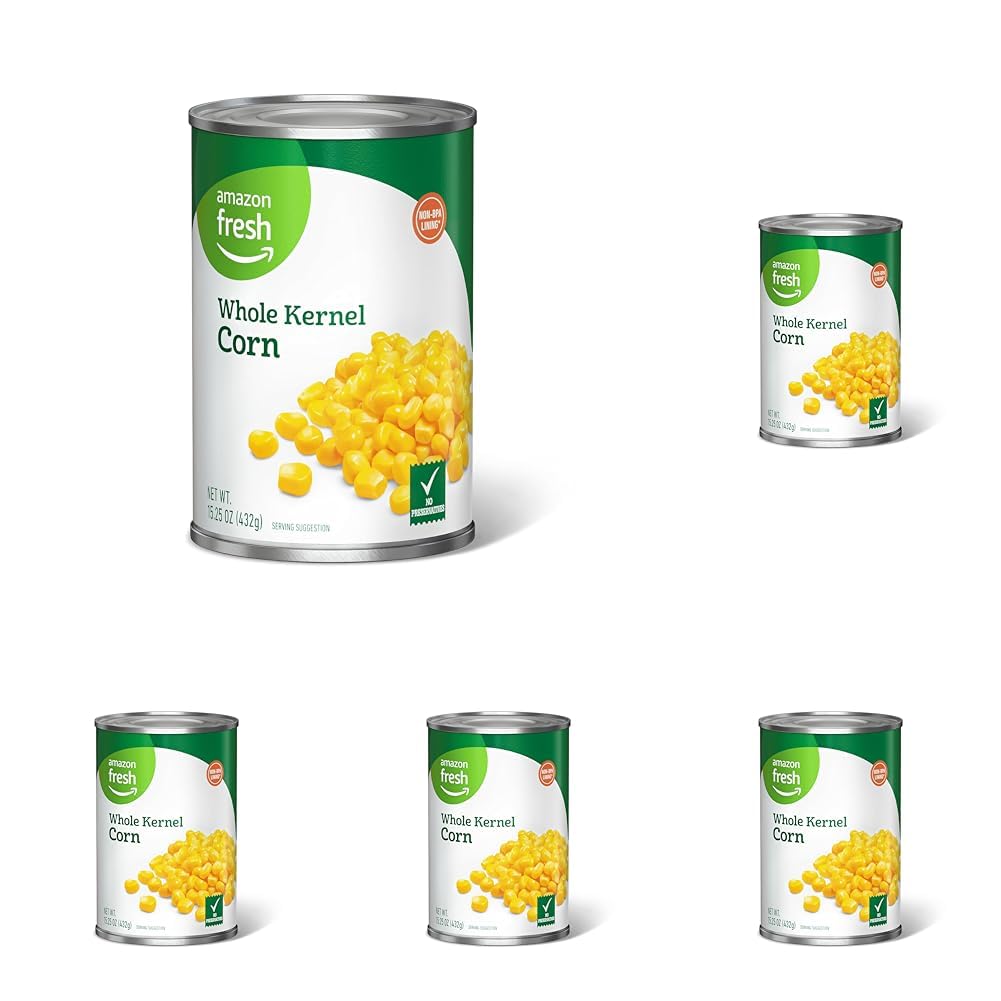 Amazon.com : Amazon Fresh, Canned Whole Kernel Corn, 15.25 Oz (Pack of ...