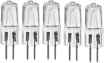 UGEFKMQ G5.3 Clear Capsule Halogen Lamps G5.3 Halogen Light Bulbs No ...