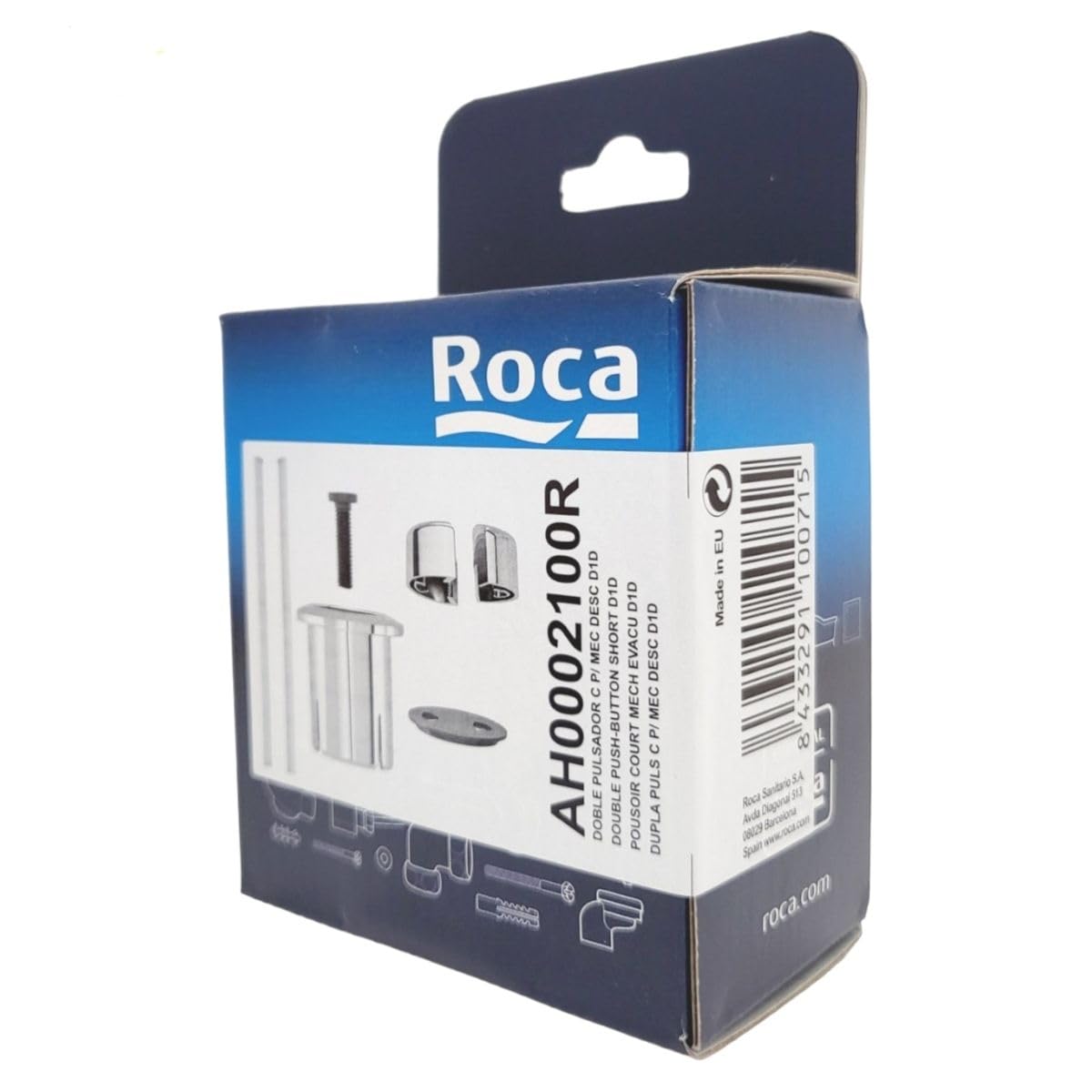 Roca D1d Dual Flush Push Button With Plain Rods Chrome | Desertcart INDIA