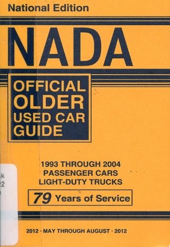NADA Offical Older Used Car Guide - 1993 through 2004 Passenger Cars ...