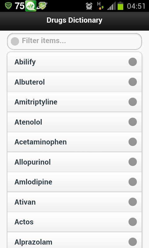 Drug Dictionary 1.0 - App on Amazon Appstore