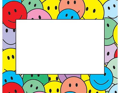 Teacher Created Resources Smiley Faces Name Tags (1376) : Amazon.in ...