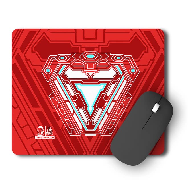The Desi Monk Ironman ARC Reactor Mouse Pad for Gamers | Superhero Anti ...
