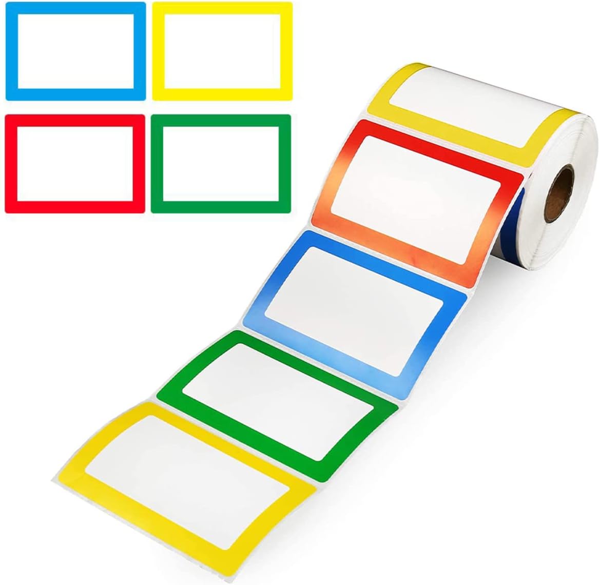 True-Ally 200 PCS Gold Metallic Name Labels, Blank Name Tag Stickers ...