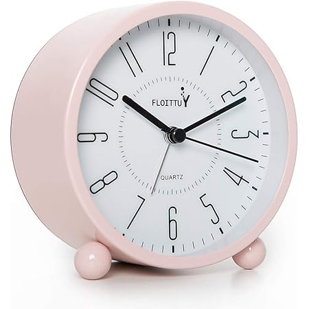 Amazon.com: FLOITTUY Super Silent 5 Colors Alarm Clock,Beep Wake Round ...
