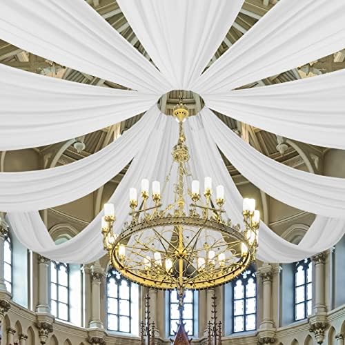 Amazon.com: FANPROMS 4 Panels Royal Blue Ceiling Drapes Wedding ...