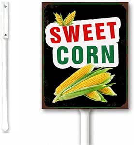 Amazon.com: Sweet Corn Yard Sign with Stake, Fresh Sweet Corn for Sale ...