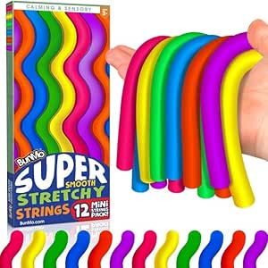 BUNMO Stretchy Strings 12pk Mini | Calming Monkey Stretch Noodles ...