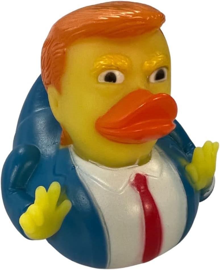Donald Trump Rubber Duck Bath Time Duckie with Orange Hair Fun Water ...