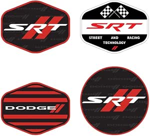 Dodge SRT Rhombus and Flags Street Racing Technology Hex Premium Vinyl ...