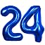 Amazon.com: 40 Inch Number 22 Balloon Blue Jumbo Giant Big Large Number ...