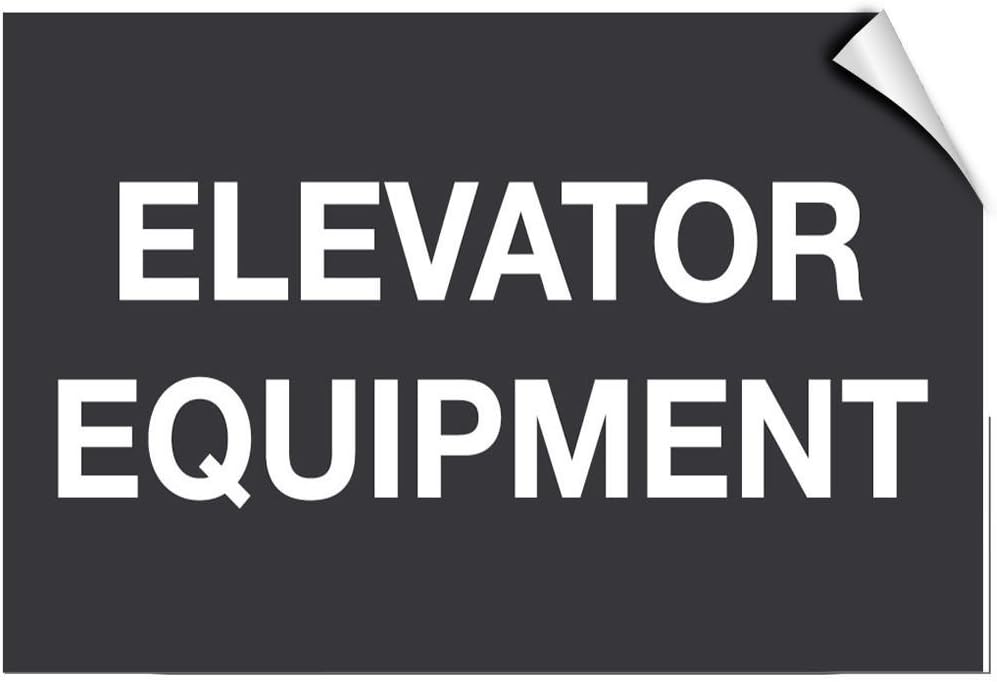 Amazon.com: Elevator Equipment Tactile Business Elevator LABEL DECAL ...
