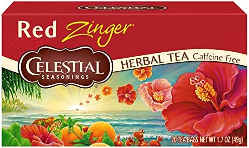 Amazon.com : Celestial Seasonings Lemon Zinger Herbal Tea, Caffeine ...