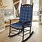 Amazon.com: ELFJOY Extra Large Rocking Chair Cushion Non-Slip Linen ...