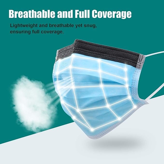 VASTMED 50PCs DentalMedical Grade Tigris Advanced Ear-Loop 3Ply ...