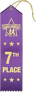 Amazon.com: RibbonsNow Cross Country 7th Place Ribbons – 25 Purple ...