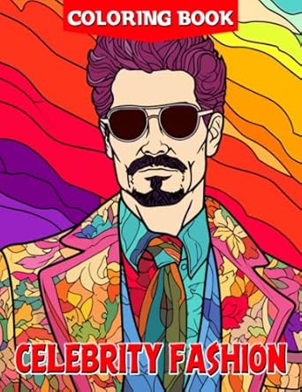 Amazon.com: Celebrity Fashion Coloring Book: Bring Hollywood Glamour to ...