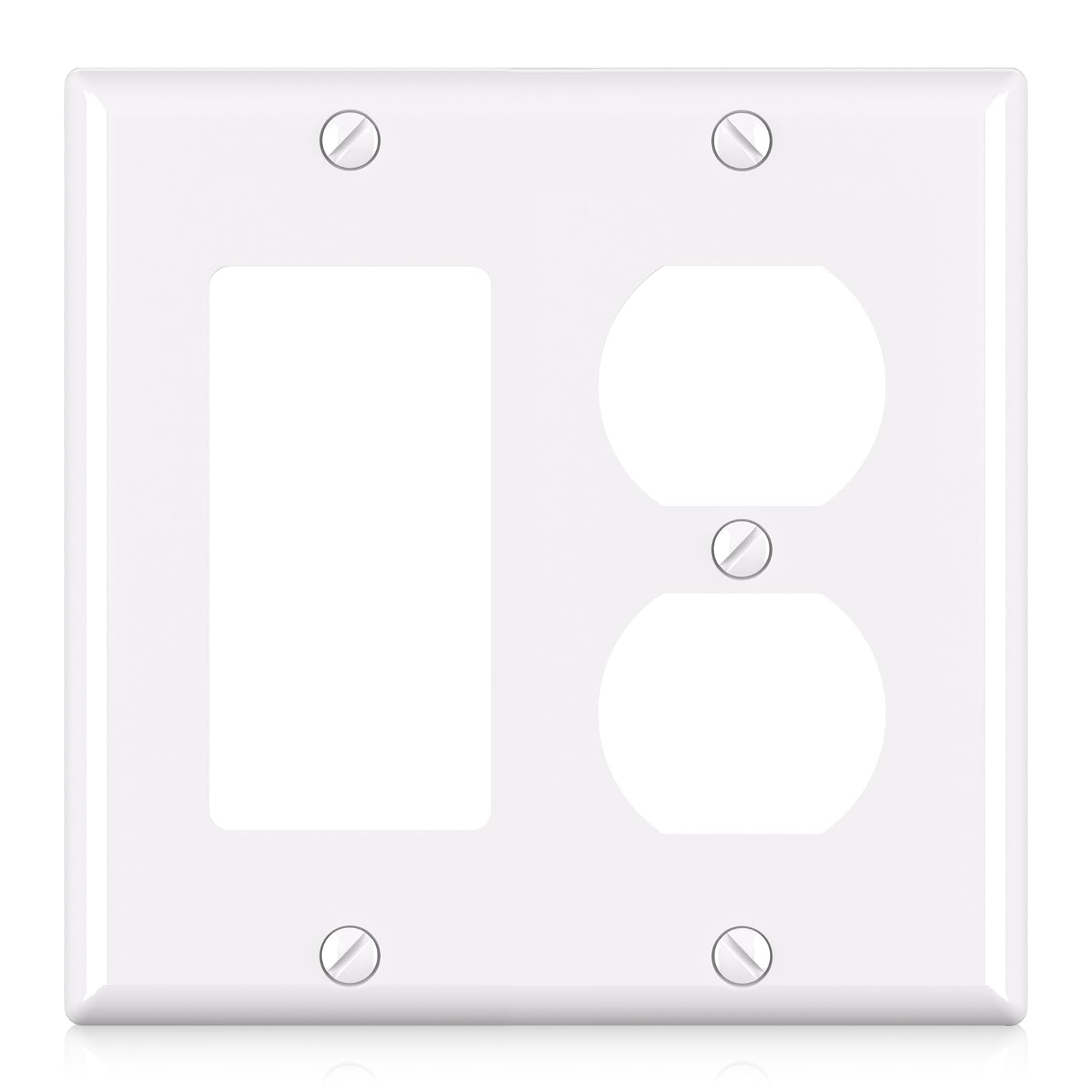 ELEGRP 2-Gang 1-Decorator/GFCI Device 1-Duplex Receptacle Outlet ...