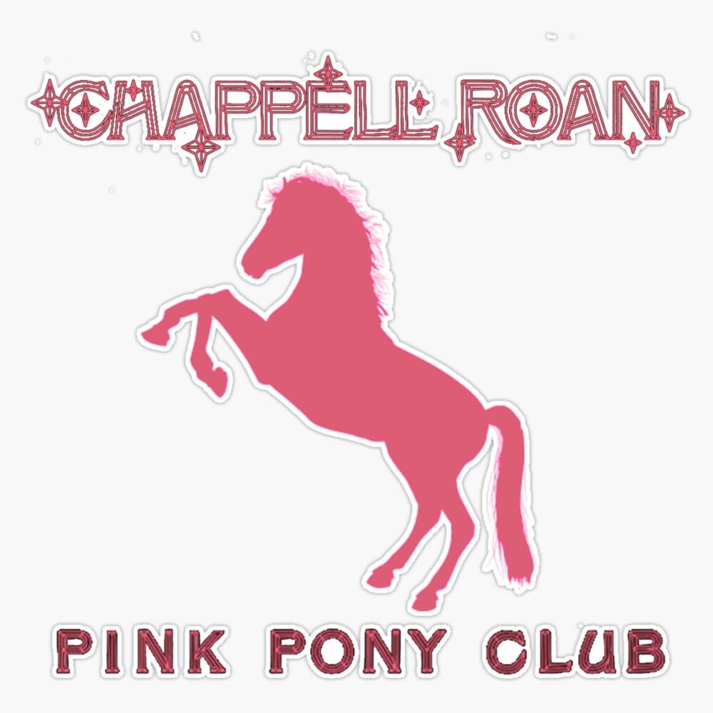 Amazon.com - Pink Pony Club - Chappell Roan Bumper Sticker Vinyl Decal 5"