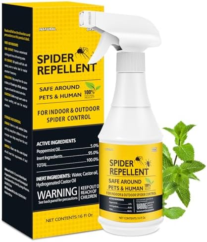 Amazon.com: Kate's Home & Garden Spider Repellent Indoor. Peppermint ...
