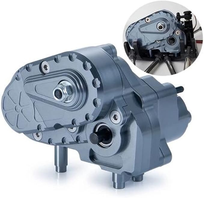 Amazon.com: RC-Hub Metal Complete Gearbox Transmission Case with Rear ...