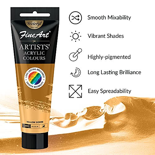 Pidilite Fevicryl Fine Art 100 ml Artists Water Based Acrylic Colour ...