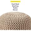 Amazon.com: Pouf Ottoman Foot Rest Stuffed – 20” Diameter x 14” Tall ...