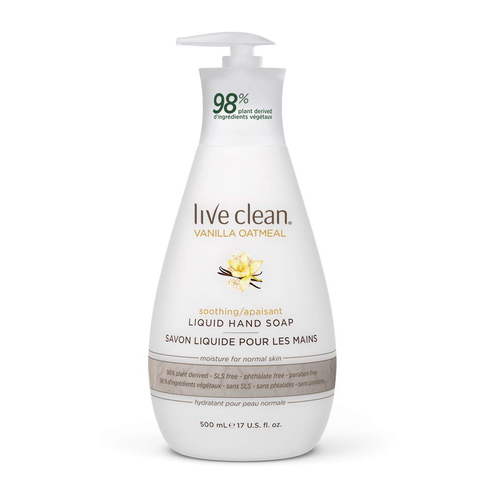 Live Clean Liquid Hand Soap, Soothing Vanilla Oatmeal, 500 mL : Amazon ...