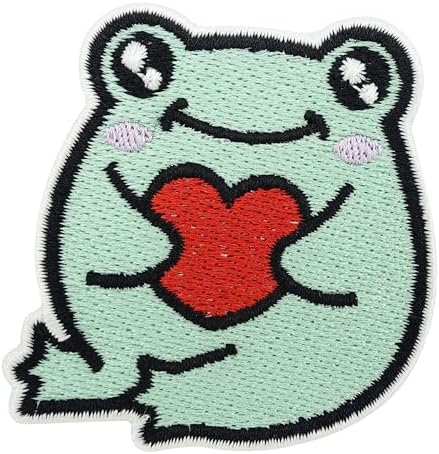 Finally Home Patch zum Aufbügeln - Emotional Support Frosch | Herz Aufnäher Patch, Animal ...