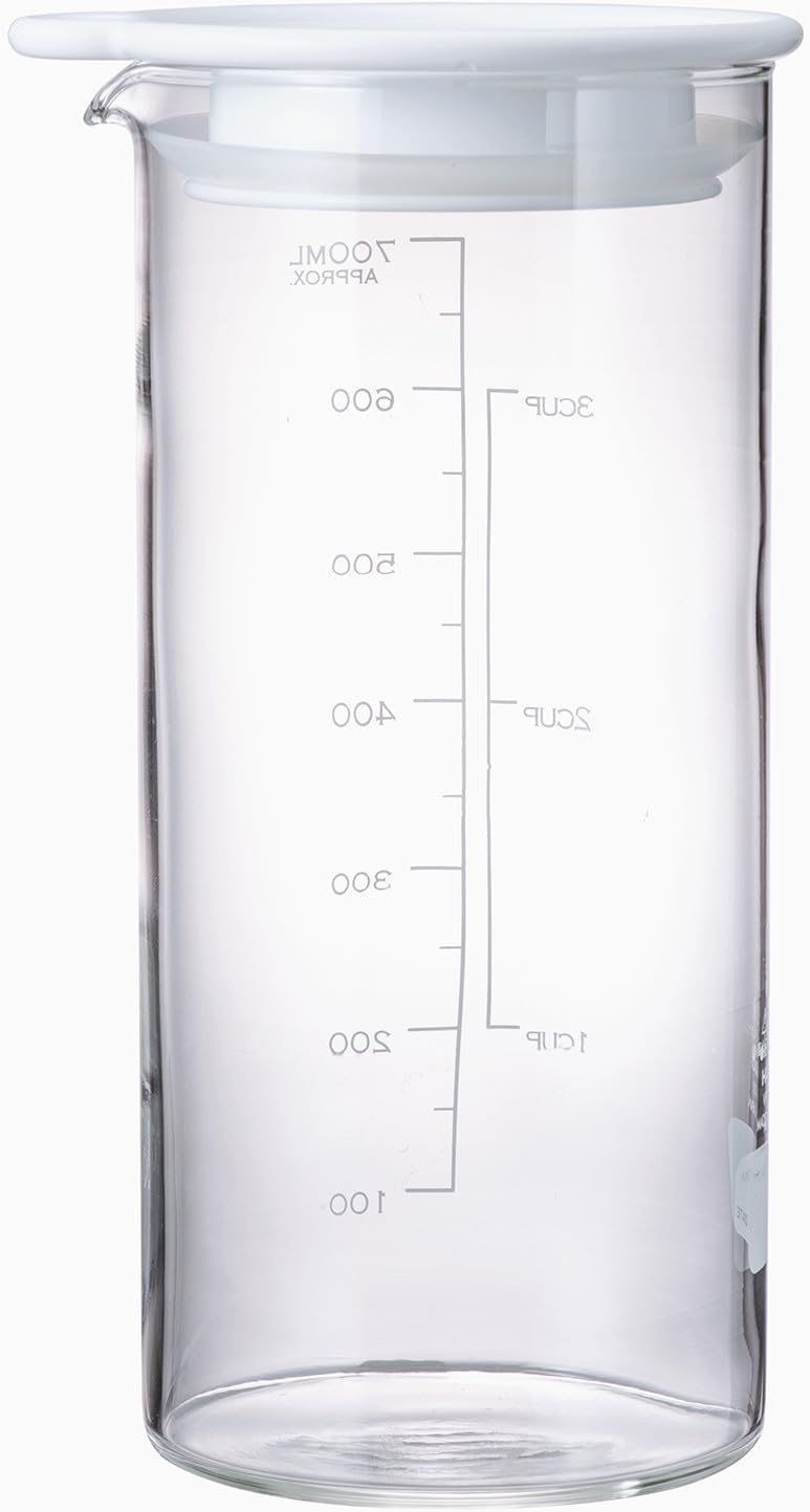 Amazon｜HARIO(ハリオ) お酢 保存容器 ビネガーズフードコンテナ 800ml 漬物 ホワイト VFC-800-W 1個入｜保存容器 ...