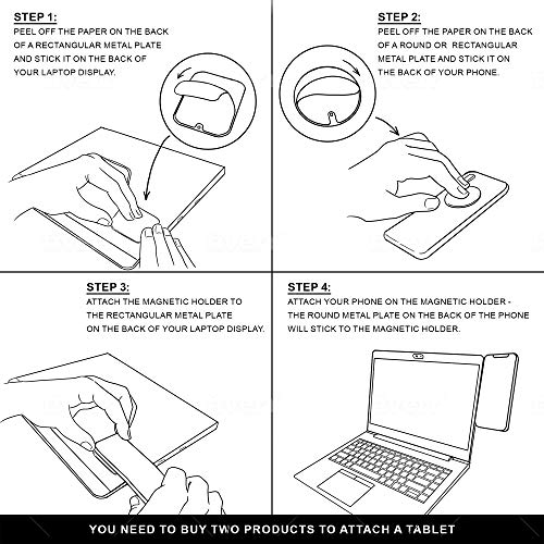Compact Magnetic Side Mount: Attach Your Devices to Your Computer Monitor