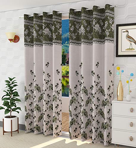 Buy FRESH FROM LOOM Jute Room Darkening Curtains For Window 5 Feet Long ...