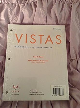 Vistas, 5th Ed, Student Edition with Supersite Plus(vText) and WebSAM ...
