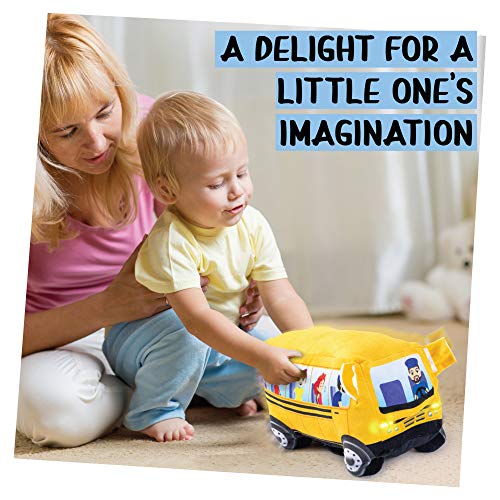Snapklik.com : Wheels On The Bus Plush Stuffed School Bus Wheelie ...