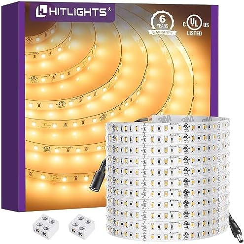 Amazon.com: JOYLIT Diffused LED Strip Lights Waterproof 2700K Warm ...