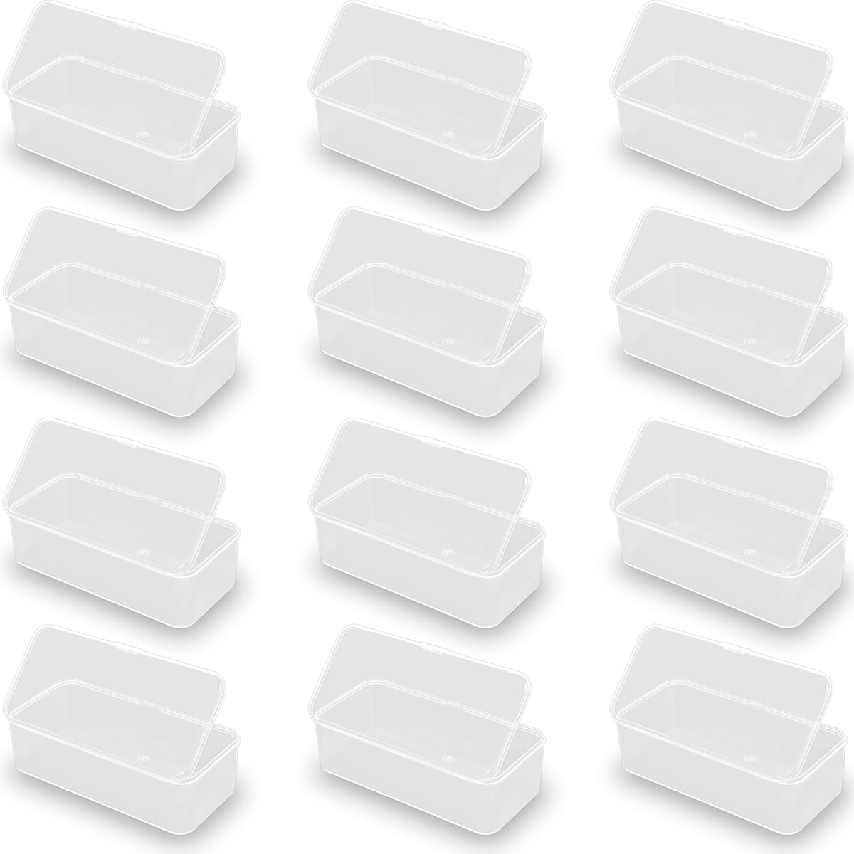 Amazon.com: Dimeho 6 Inch Plastic Storage Boxes, 3 Pcs Rectangular ...