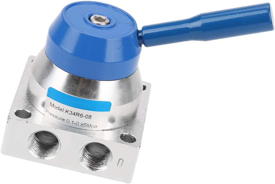 G1/4" 3 Position 4 Way Hand Lever Valve Aluminium Alloy Pneumatic Air ...