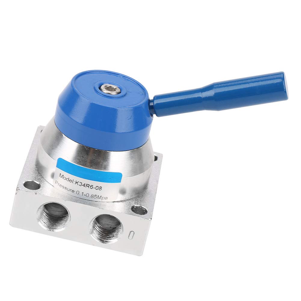 G1/4" 3 Position 4 Way Hand Lever Valve Aluminium Alloy Pneumatic Air ...