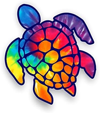 Amazon.com - Sea Turtle Decal/sticker (rainbow tie dye)